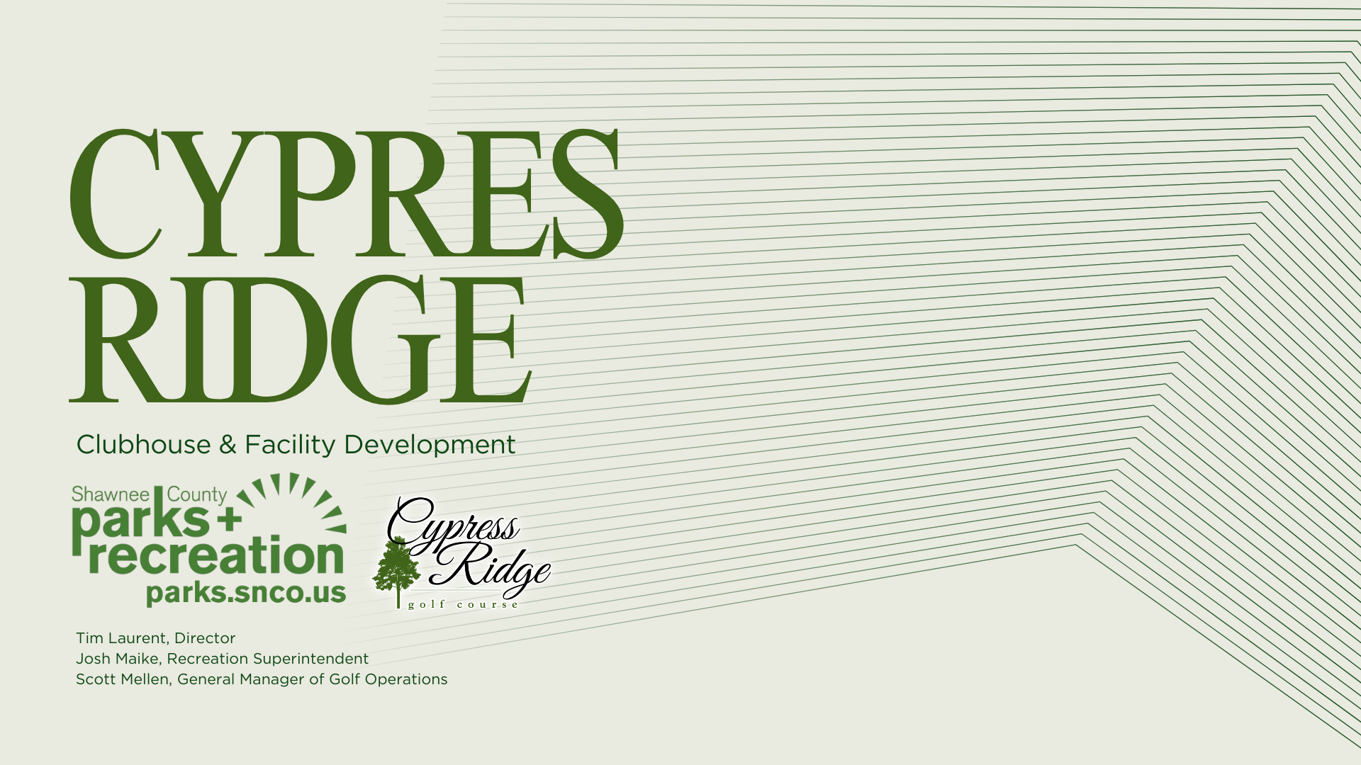 Cypress Ridge Golf Course Clubhouse and Facility Development Plan ...